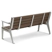 Anova Madison 6' Recycled Plastic Contour Bench | RCPMC6