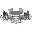 Anova Exposition ADA Table with 4 Contour Swivel Seats | LEX1640S