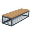Anova Canyon Recycled Plastic Gabion-Style 6' Bench | CAN1872R