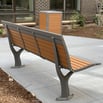 Anova Allure Recycled Plastic 6' Contour Bench | AL1980R