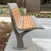 Anova Allure Recycled Plastic 6' Contour Bench | AL1980R