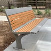 Anova Allure Recycled Plastic 6' Contour Bench | AL1980R