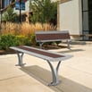 Anova Allure Recycled Plastic 4' Flat Bench | AL1994R
