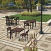 Tuscany 36" Square Recycled Plastic Bistro Table | T2237R