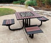 Anova Beacon Hill Recycled Plastic Game Table, 4 Flat Seats | BH1841R-GT