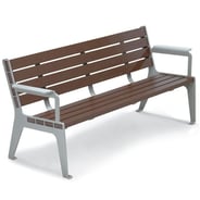 Anova Madison 6' Thermory Contour Bench | THMC6
