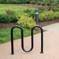 Streetside 5-Bike/3-Loop Bike Rack, Powder Coated, Surface Mount ...