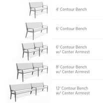 Anova Tandem 6' Contour Bench, Perspective | TAN3280P