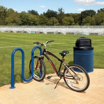 Streetside 5-Bike/3-Loop Bike Rack, Powder Coated, Surface Mount ...