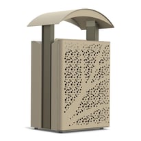 Anova Airi Leaf 45-Gal. Trash/Recycler with Side Door, Curve Top ...