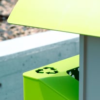 Anova Airi Leaf 45-Gal. Trash/Recycler with Side Door, Curve Top ...