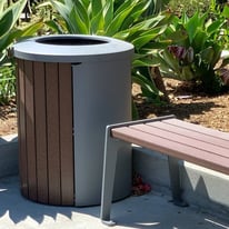 Anova Madison 35 Gallon Recycled Plastic Receptacle, Open Top | TR35OT