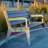 Anova Madison 6' Recycled Plastic Contour Bench | RCPMC6