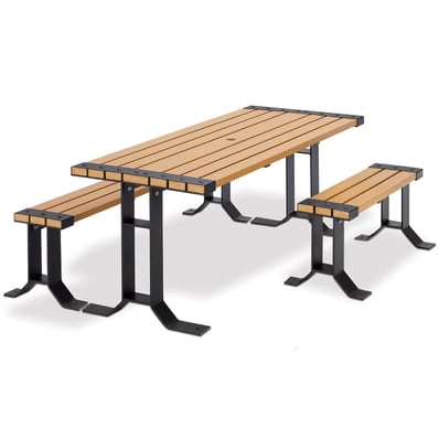 Anova Wainwright 6' ADA Picnic Table and Benches Set | RCPWT63A