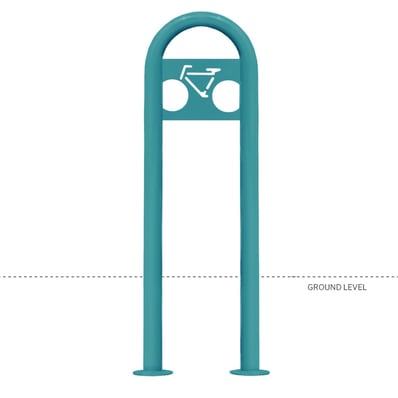 Anova Marquee Bike Post, Inground Mount | LBRCPING