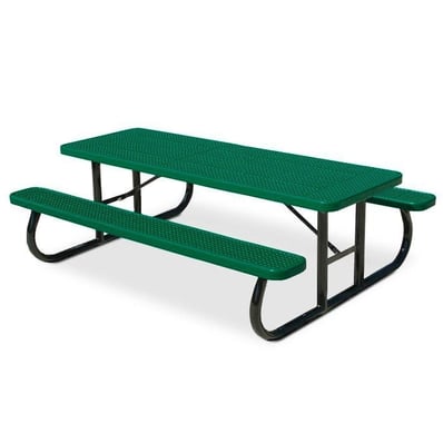 Anova 8' Rectangular Perforated Steel Table, Portable Frame | D2014