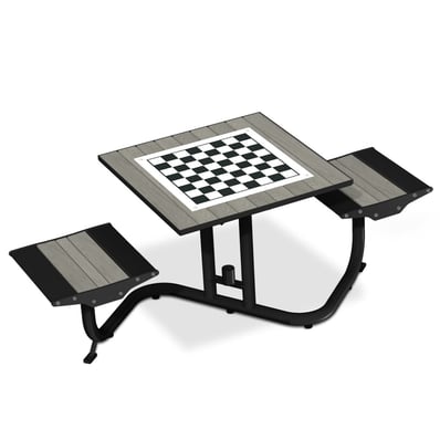 Anova Beacon Hill Recycled Plastic Bistro Game Table, 2 Flat Seats ...