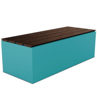 Anova Connect 5' Recycled Plastic Flat Bench, Left to Right Seat Planks ...