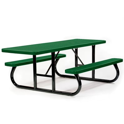 Anova 8' Rectangular Expanded Steel ADA Table, Portable Frame | F1038