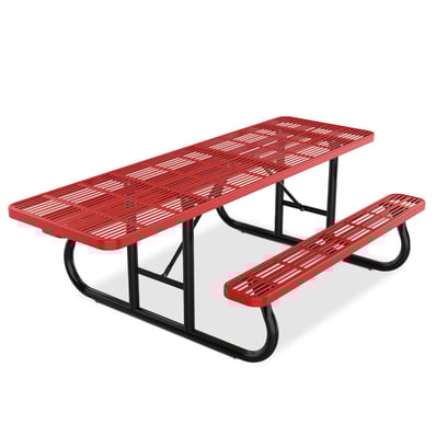 Anova 8' Rectangular Slotted Steel ADA Table, Portable Frame | L2003A