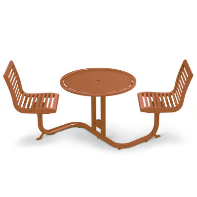 Anova Exposition Bistro Table with 2 Contour Swivel Seats | LEX1601S