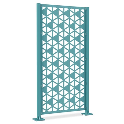 Anova 4' x 8' Vertical Privacy Screen, Triangle Pattern, Surface Mount ...