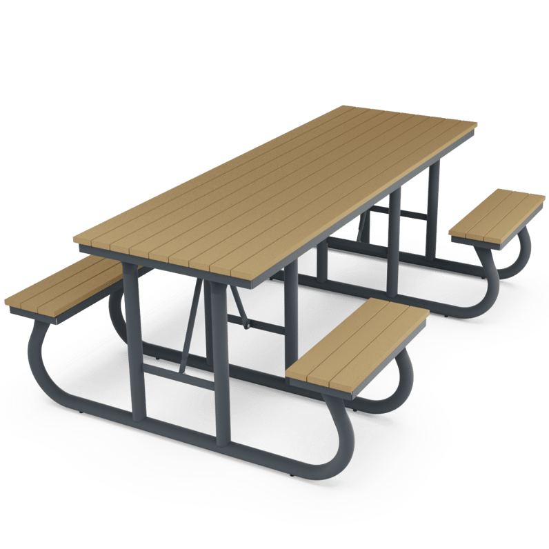 Anova 8' Rectangular Recycled Plastic ADA Picnic Table |T1038R