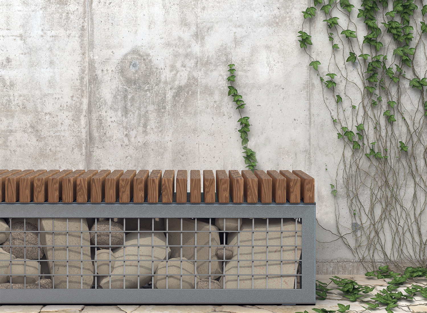 Blog: Curved And Linear Gabion Seating