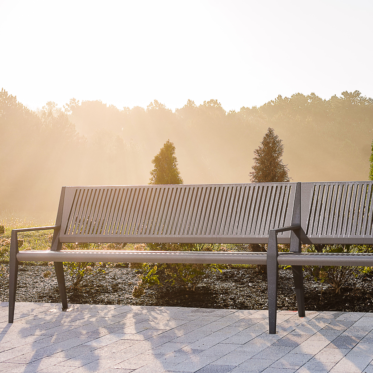 Anova Tandem 12' Contour Bench w/Center Armrest, Perspective | TAN3486P
