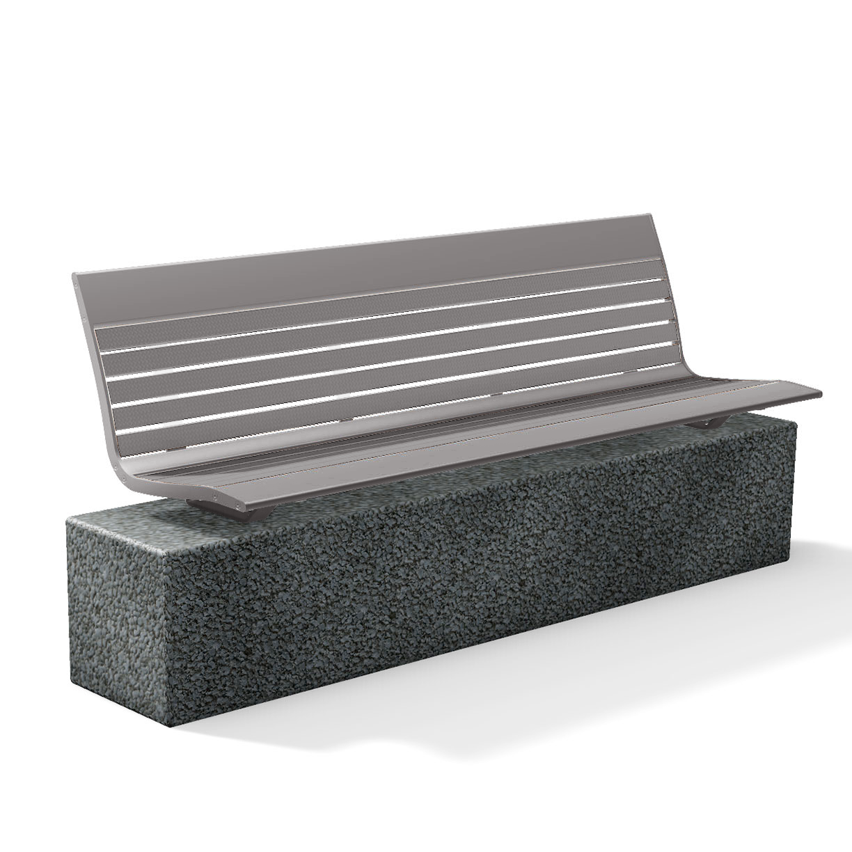 Anova Allure Aluminum 6' Contour Bench, Wall Mount | AL1980W