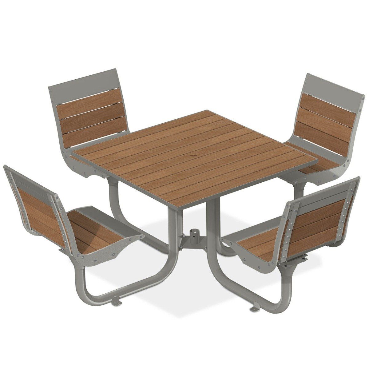 Anova Beacon Hill Thermory Table, 4 Swivel Seats | BH1840ST