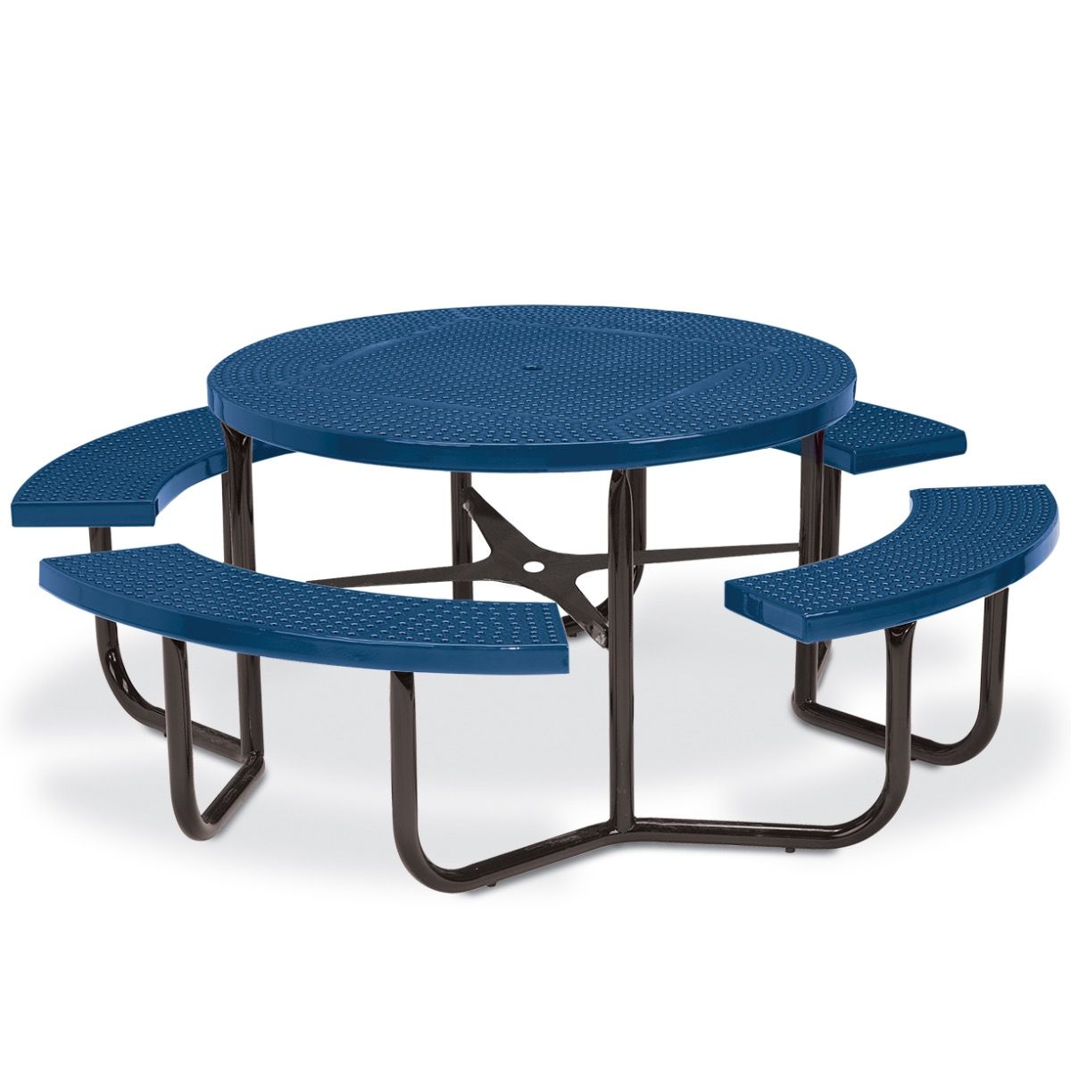 Anova Round Perforated Steel Table, Portable Frame | D1113