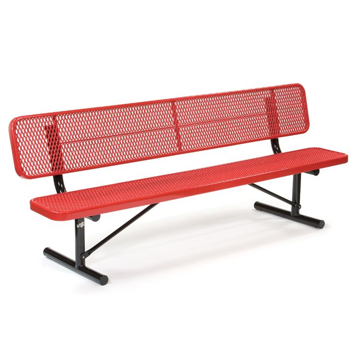 Anova Victory 8' Expanded Steel Deep Seat Bench, Traditional Edge ...