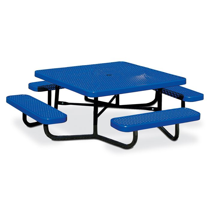 Anova Square Perforated Steel Child's Table, Portable Frame | D1110