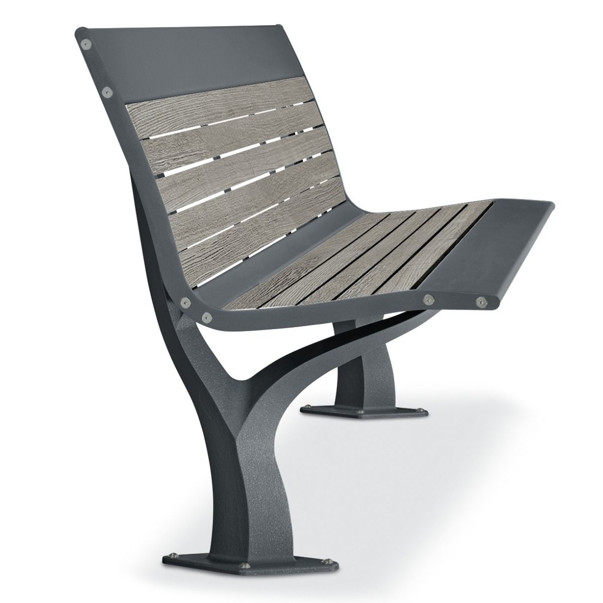 Anova Allure Recycled Plastic 6' Contour Bench | AL1980R