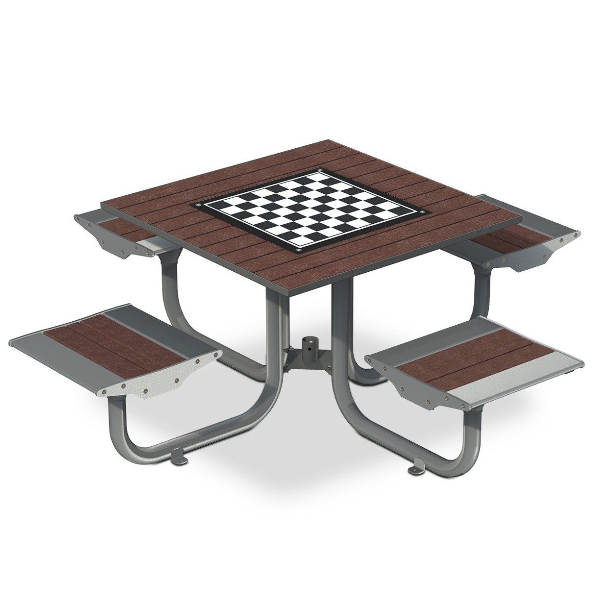 Anova Beacon Hill Recycled Plastic Game Table, 4 Flat Seats | BH1841R-GT