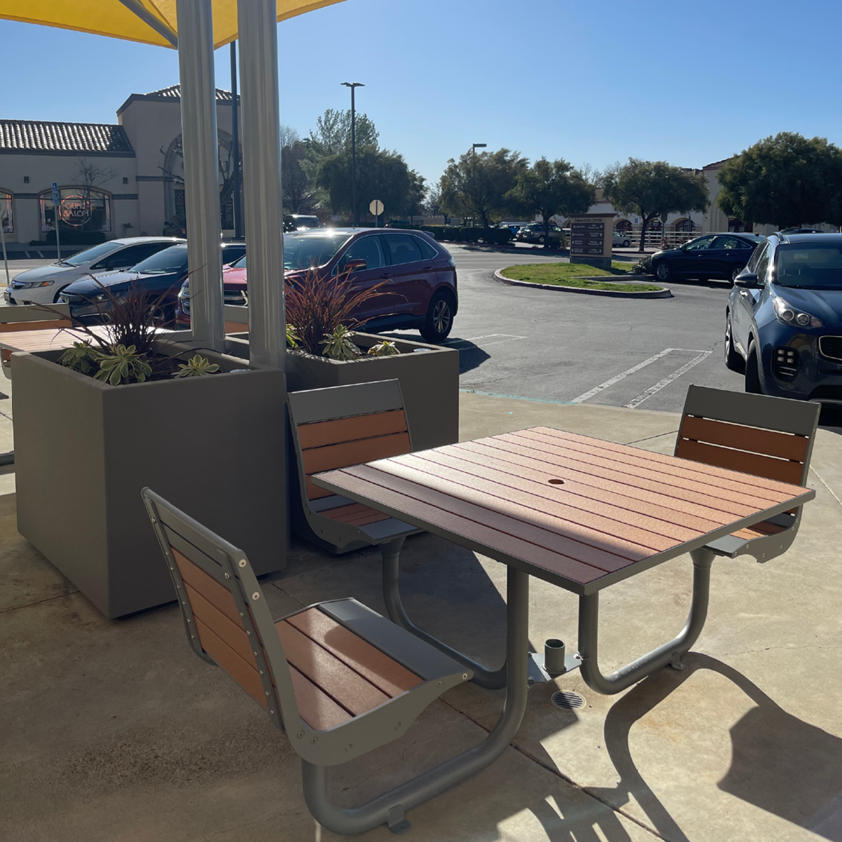 Anova Beacon Hill Recycled Plastic ADA Table, 3 Seats | BH1830R