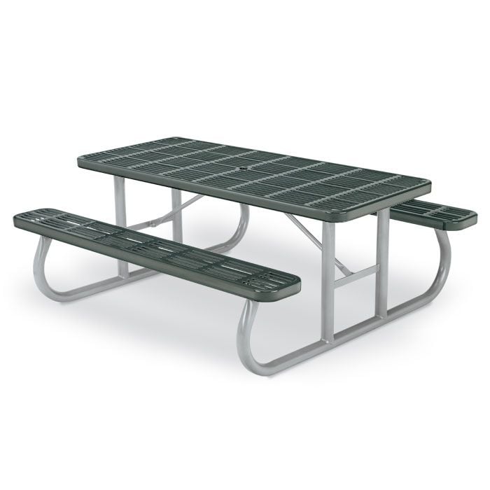 Anova 6' Rectangular Slotted Steel Table, Portable Frame | L2003
