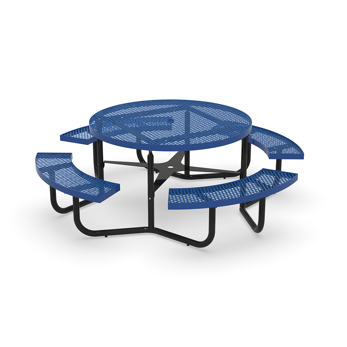 Round Expanded Steel Elementary Table, Portable Frame