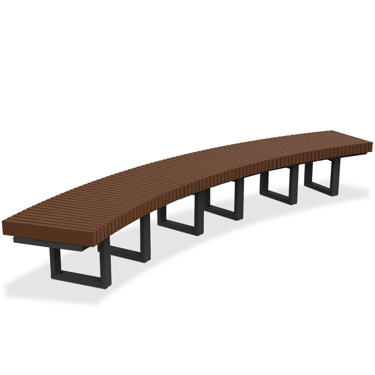Anova Infinity 2' Curved 1660 Thermory Flat Bench, Powder Coat Frame ...