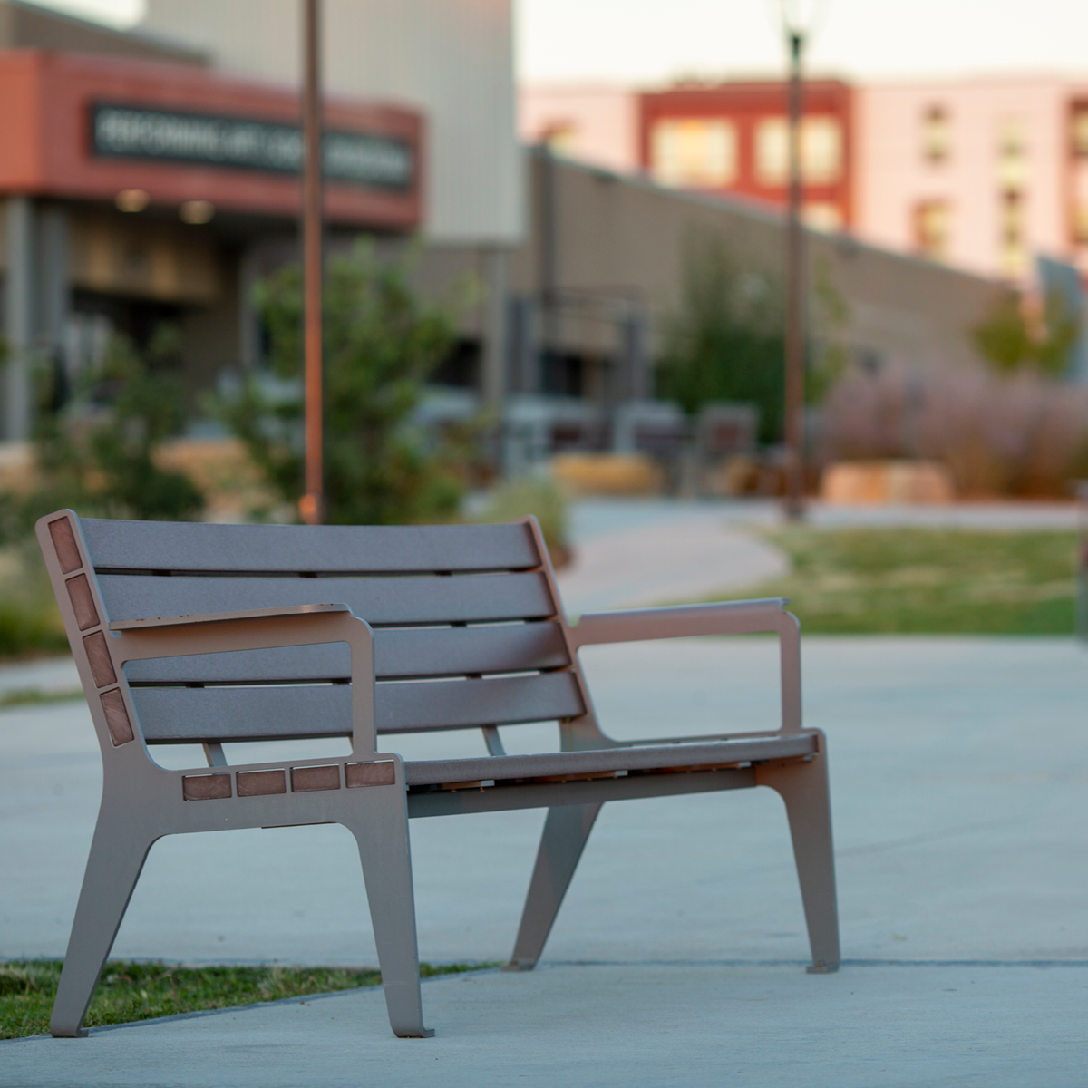Anova Madison 6' Recycled Plastic Contour Bench | RCPMC6