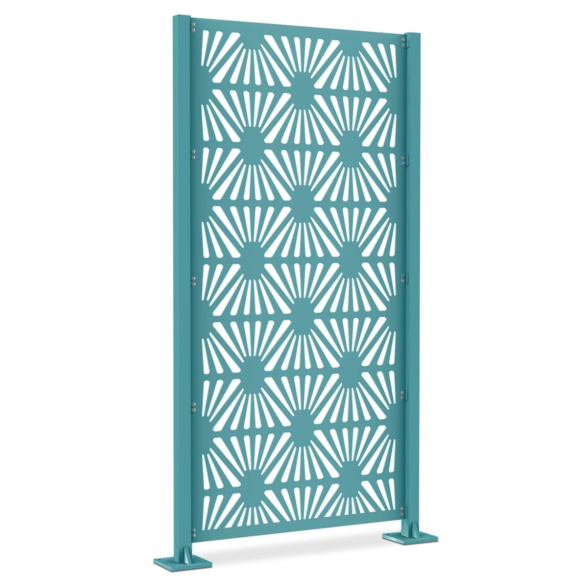 Anova 4' x 8' Vertical Privacy Screen, Ripples Pattern, Surface Mount ...