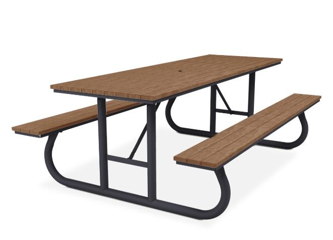 Anova 8' Rectangular Thermory Picnic Table | T2010T