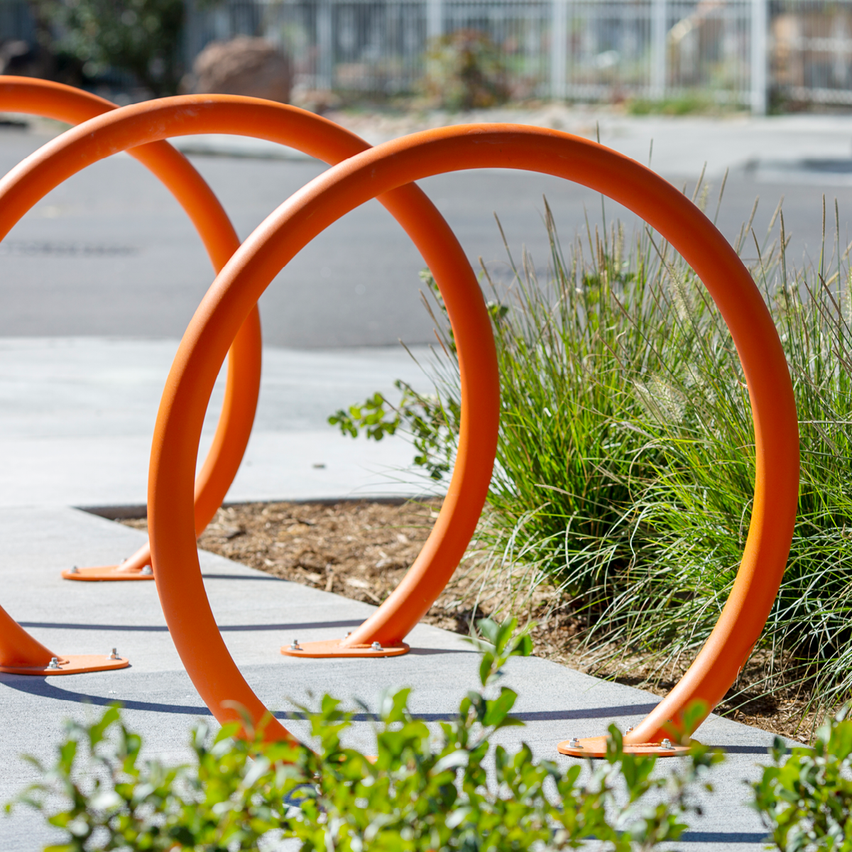 Anova Tandem Circle Powder Coated Bike Rack, Surface Mount | CIRCLEBR