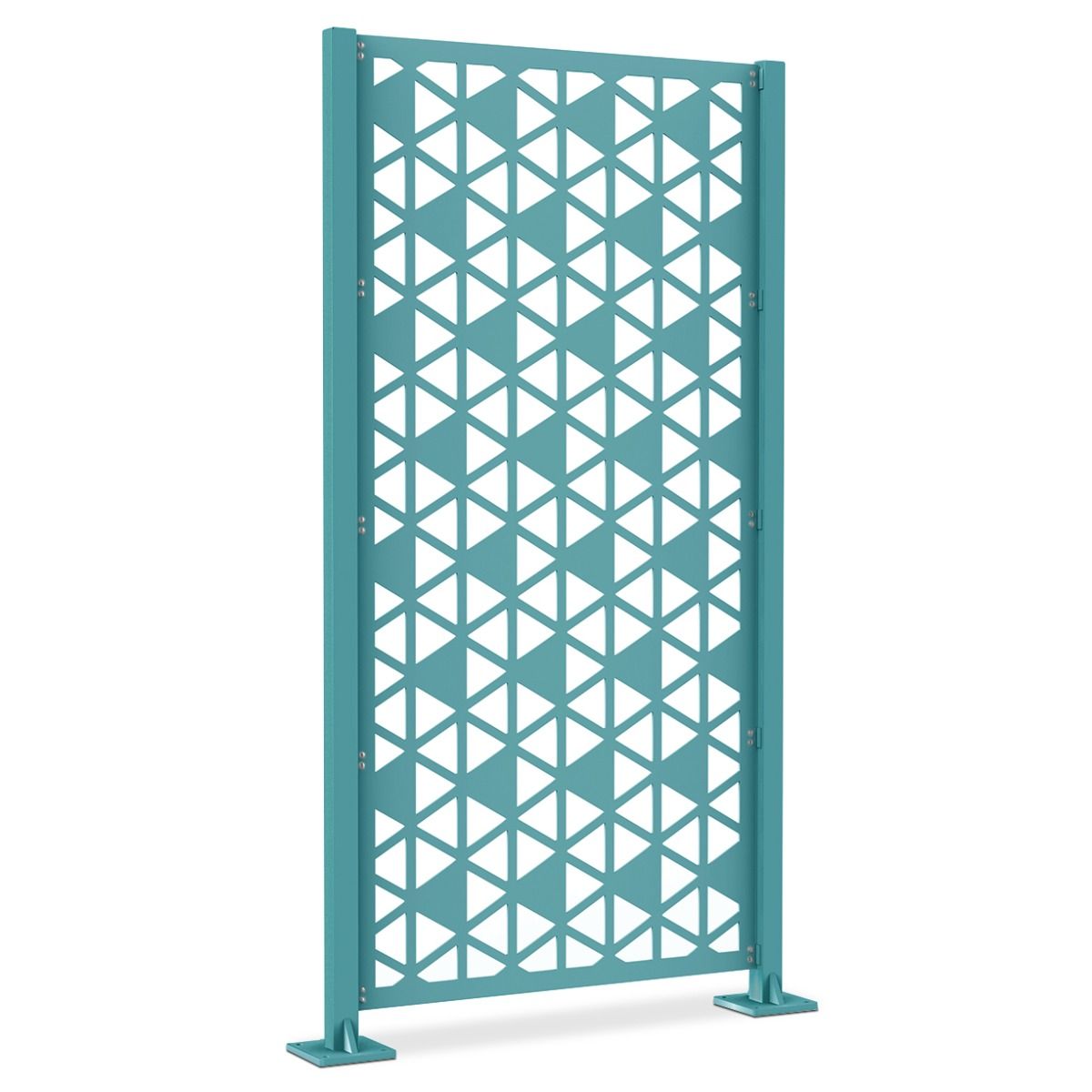 Anova 4' x 8' Vertical Privacy Screen, Triangle Pattern, Surface Mount ...