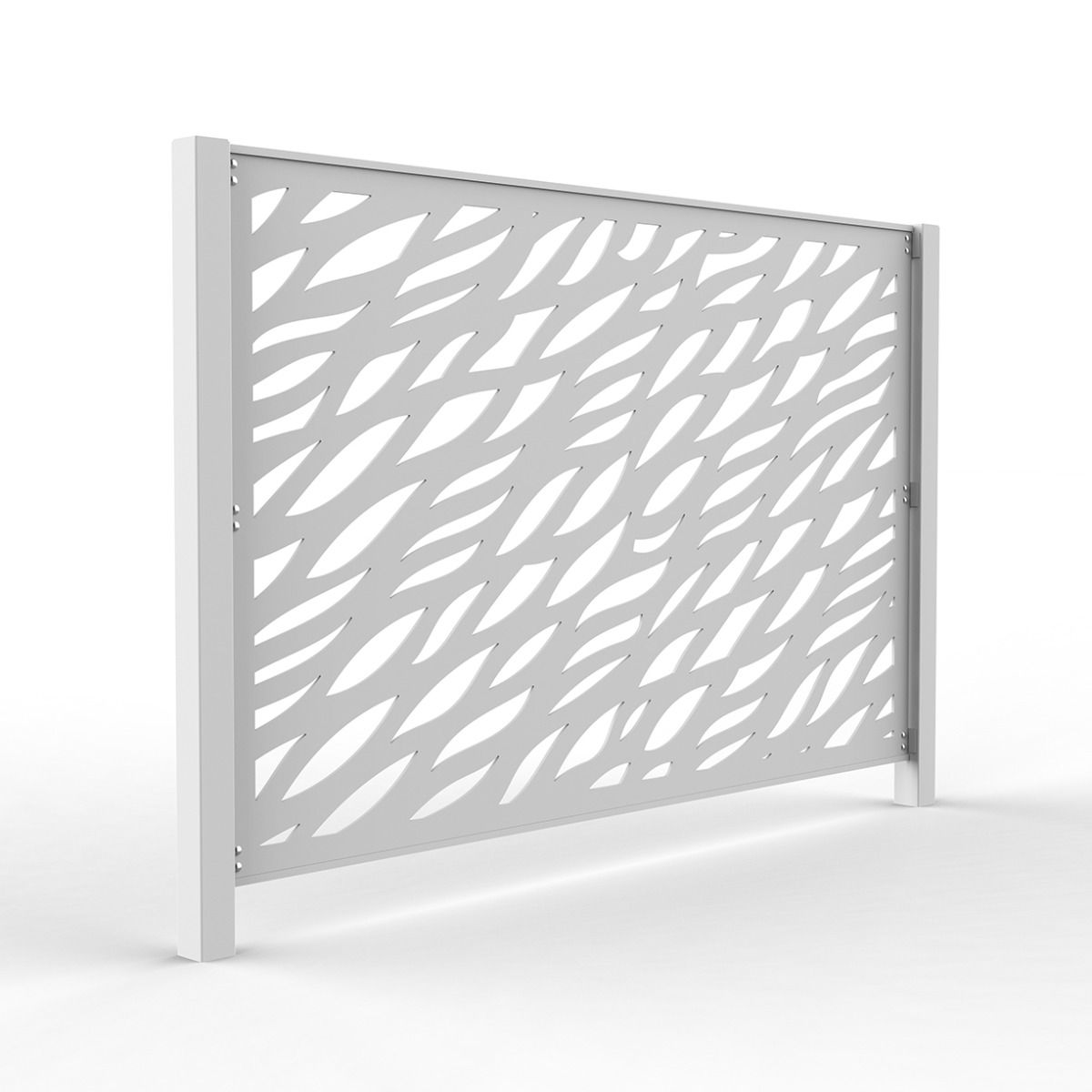 Anova 6' x 4' Horizontal Privacy Screen, Waves Pattern, Embedded Mount ...