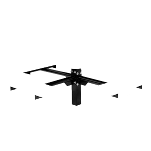 Anova Square Expanded Steel 3-Seat ADA Table, Pedestal Inground Mount ...
