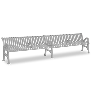 Anova Rendezvous 12' Contour Bench with Divided Seating | L1366A