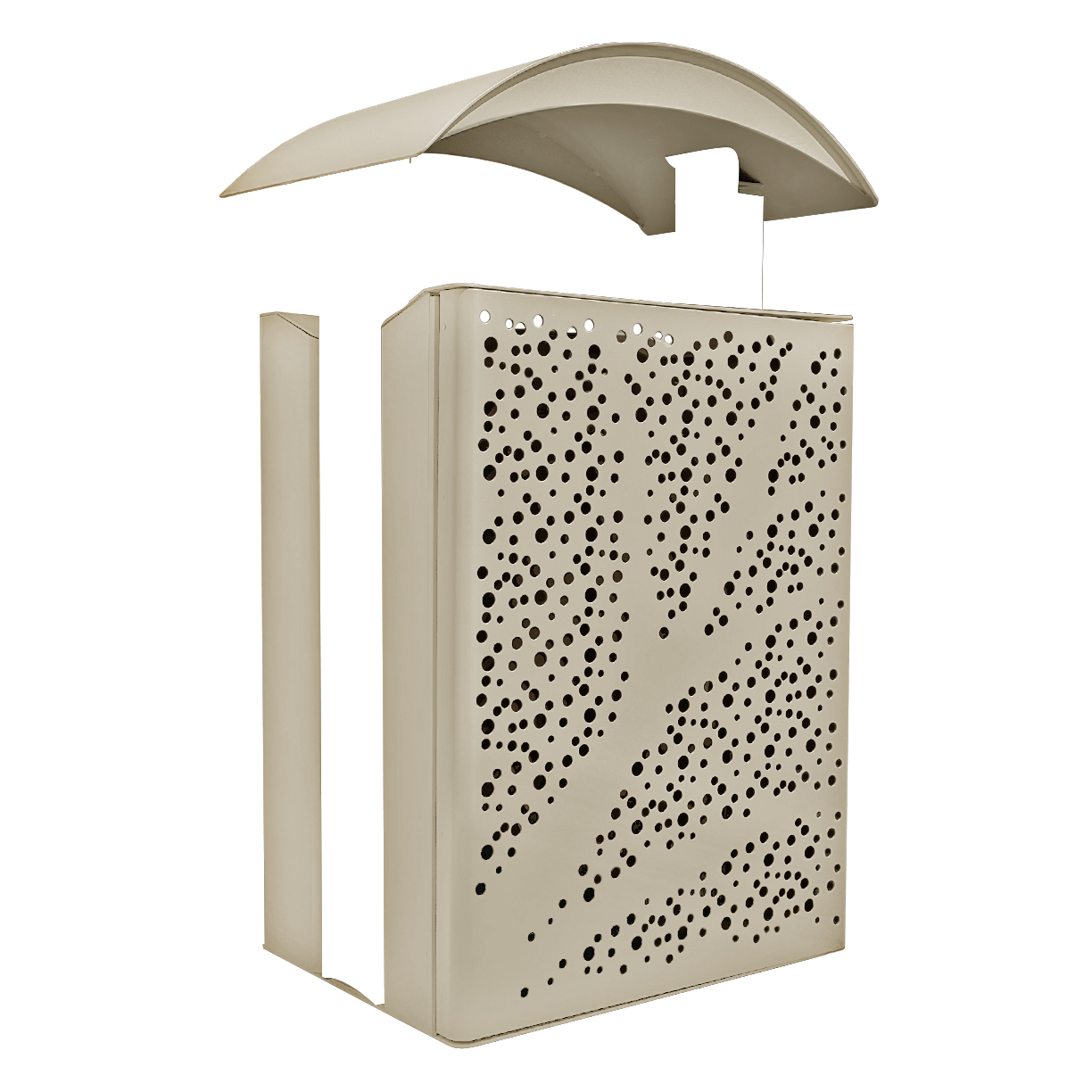 Anova Airi Leaf 45-Gal. Trash/Recycler with Side Door, Curve Top ...