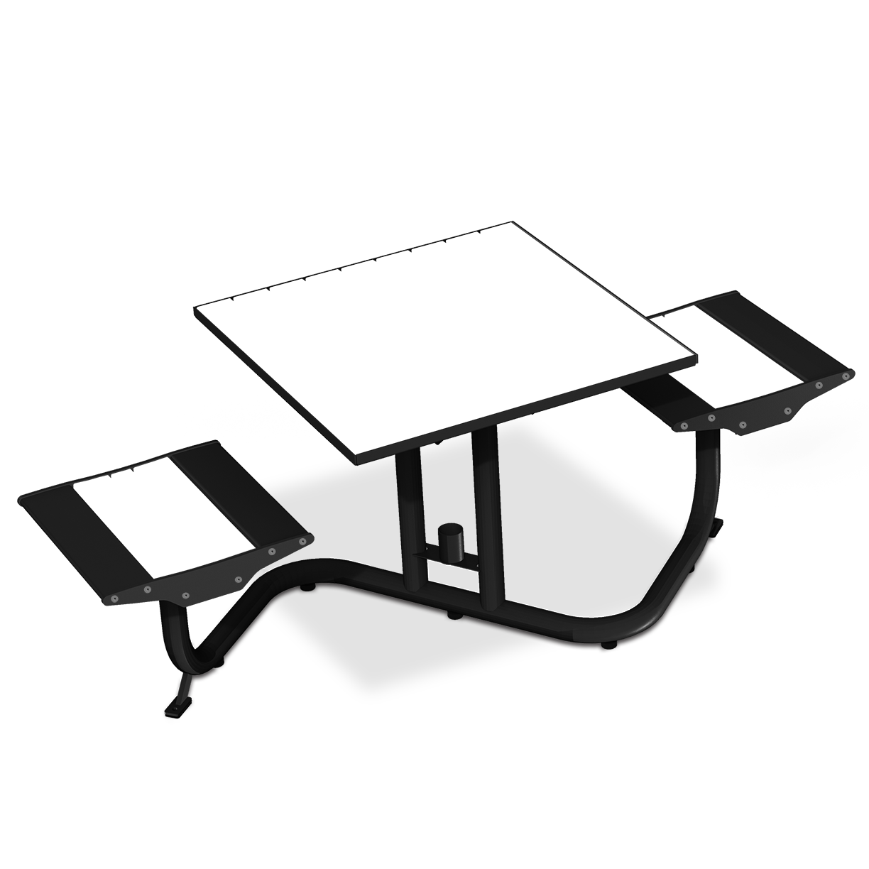 Anova Beacon Hill Recycled Plastic Bistro Game Table, 2 Flat Seats ...